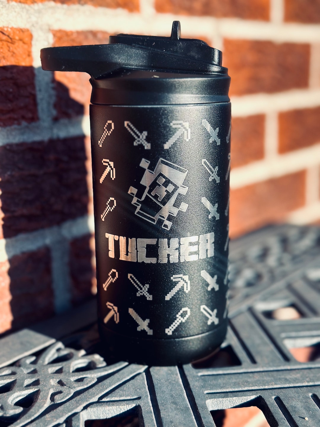 Mine It Out Personalized Engraved Kids Water Bottle/ Minecraft/ Gaming ...