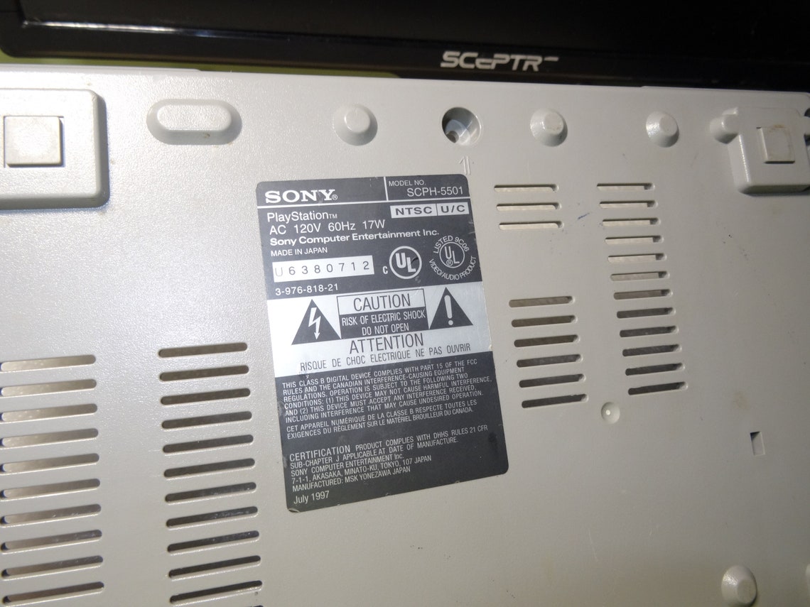 PS1 Model 5501/7001/7501 EMPTY Bottom Case Only-just OK Cosmetic ...