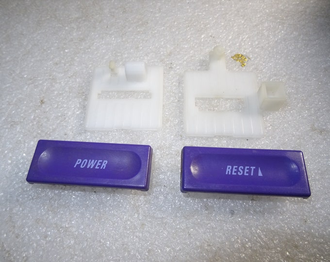 Nintendo SNES Sns-001 Top Cover Set Purple Power & Reset Buttons W ...