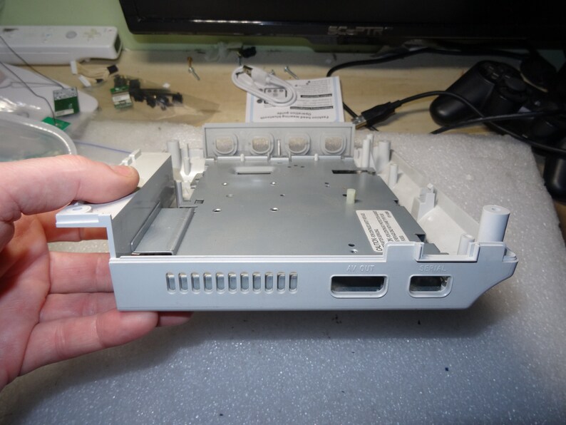 SEGA Dreamcast Model 2 Labeled Just OK Cosmetic Bottom W/plates & Port ...