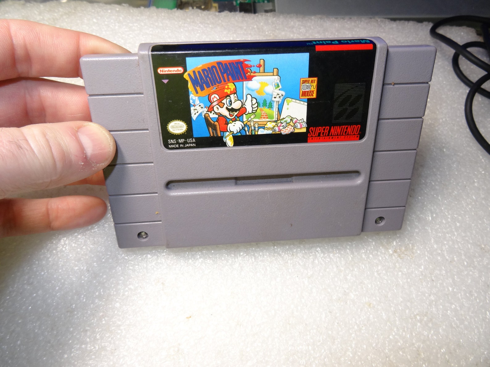 Nintendo 1992 SNES Mario Paint Game Only-good-tested-just OK | Etsy