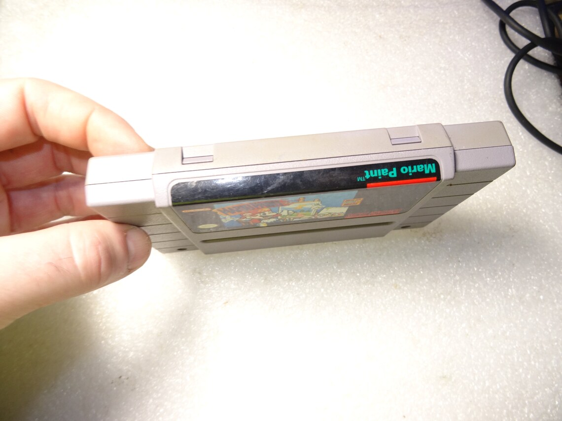 Nintendo 1992 SNES Mario Paint Game Only-good-tested-just OK | Etsy