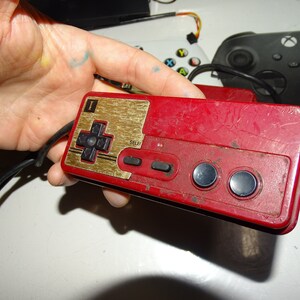 Nintendo Japan Famicom Red Worn/broken As-is Controller Set W/cables ...