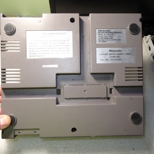 Nintendo NES Nes-001 Side Loader - Empty Bottom Case Only-just OK ...