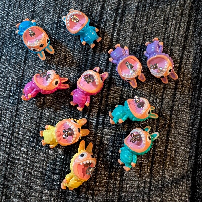 Pink and Yellow Labubu - Etsy