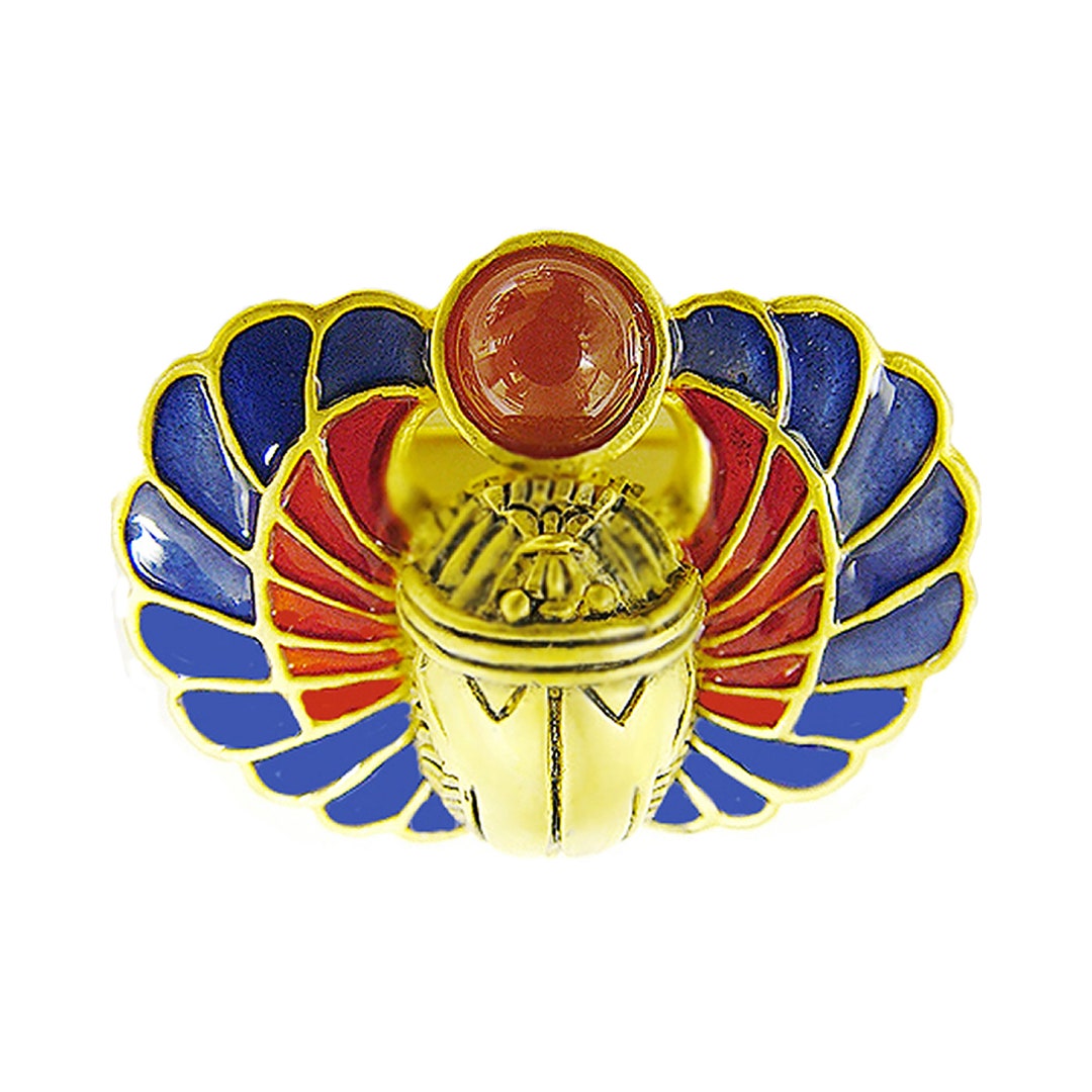 Scarab Enameled Pin/brooch Amulet Inspired by King Tutankhamen ...
