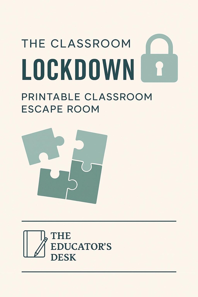 Printable Classroom Escape Room Activity | Teamwork Puzzle Pack | End ...