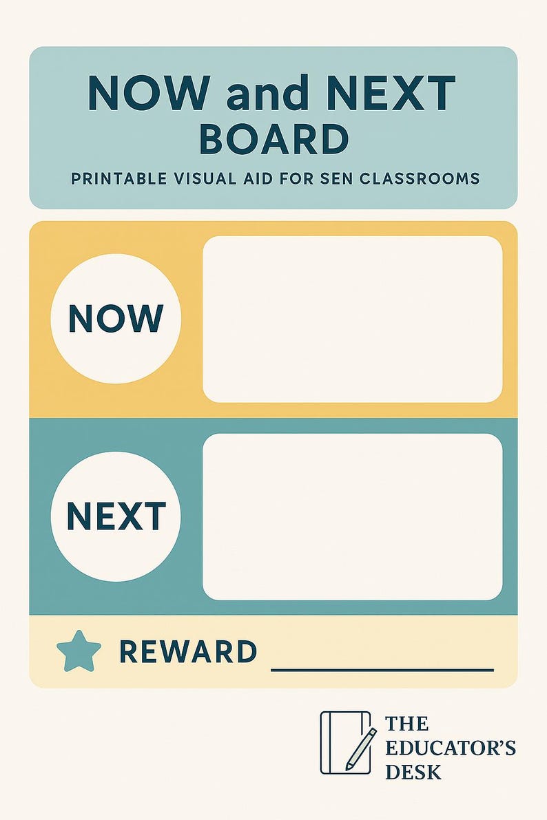 Now and Next Board Printable | SEN Visual Aid | Special Education ...