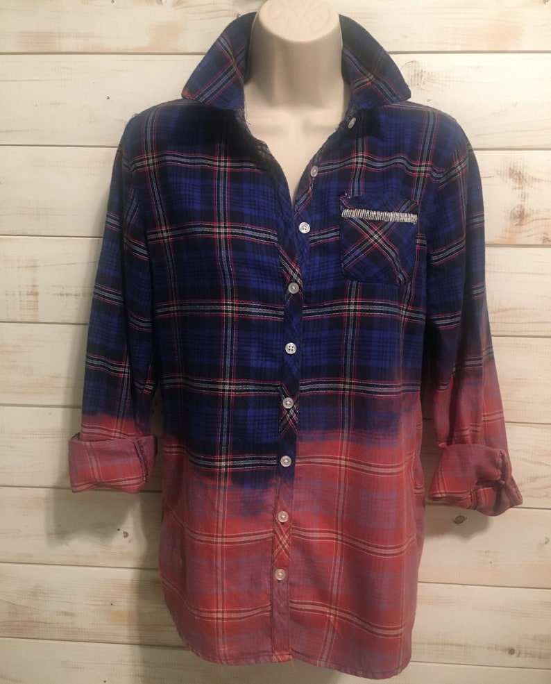 Girls Upcyled Flannel Shirt - Etsy