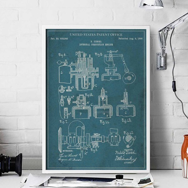 Internal Combustion Engine Poster - Etsy