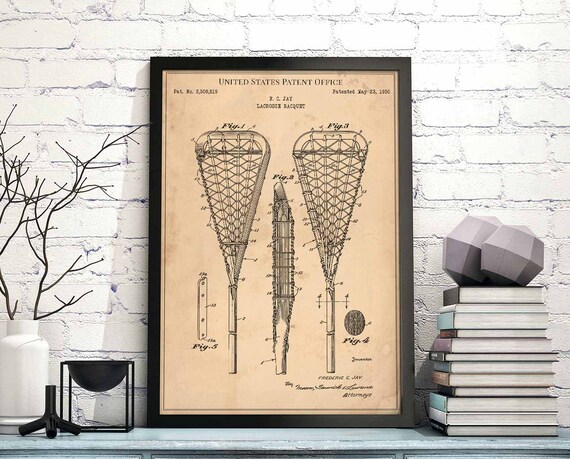 Lacrosse Racquet 1950 Team Stick Ball Match Crosse Attack Goal - Etsy