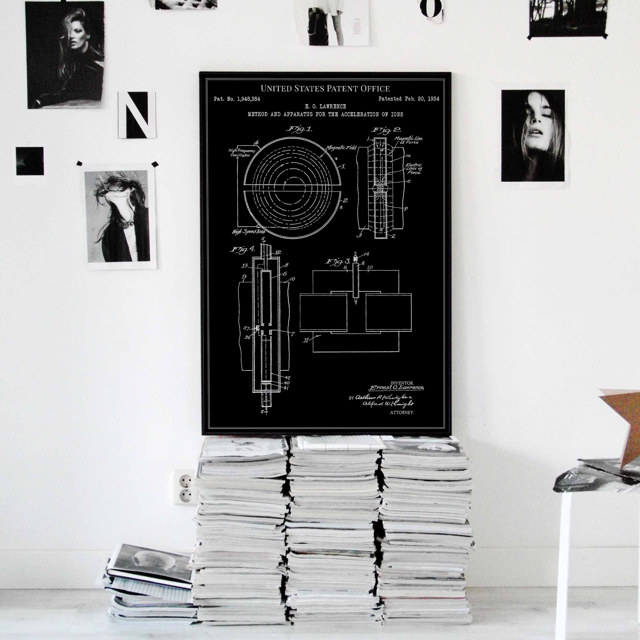 Particle Accelerator 1934 Cern Nobel Discovery Quark Nuclear Print Wall ...