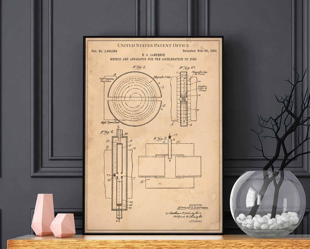 Particle Accelerator 1934 Cern Nobel Discovery Quark Nuclear Print Wall ...