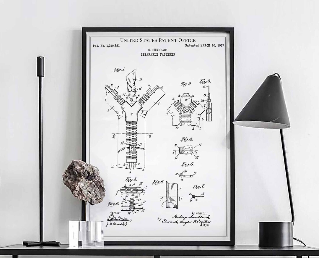 Separable Fastener 1917 Fashionista Show Couture Magazine Zip Print ...