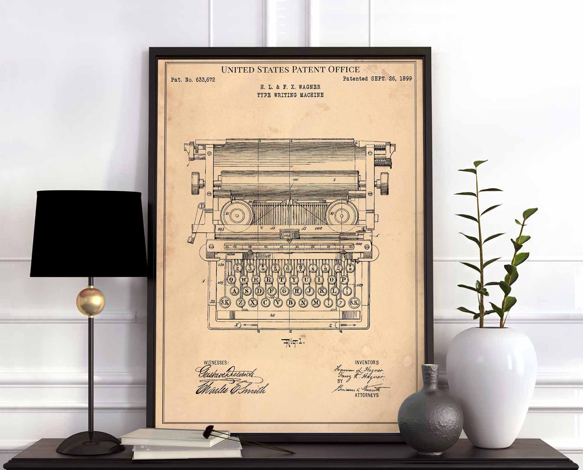 Type Writing Machine 1899 Poem Office Document Screenplay Columnist ...