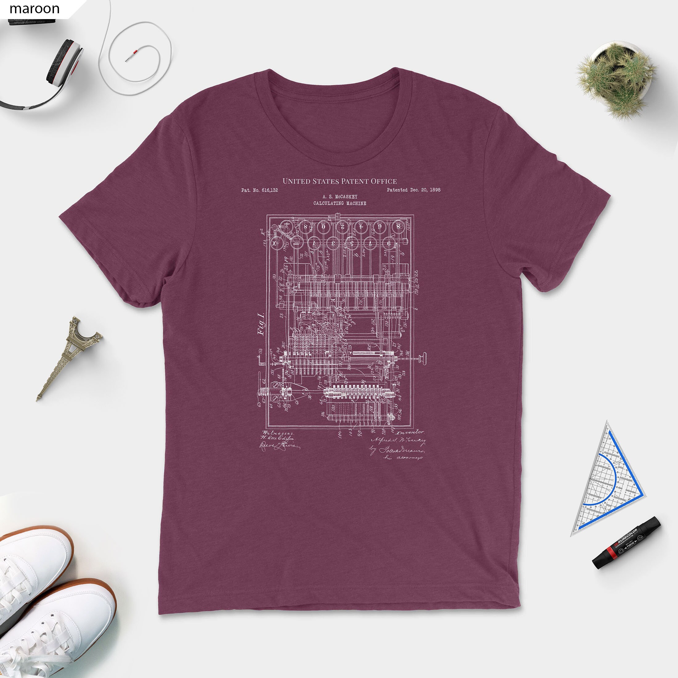 Calculating Machine 1898 Engineer Nerd Numbers Equation | Etsy