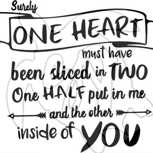 One Heart SVG - Etsy