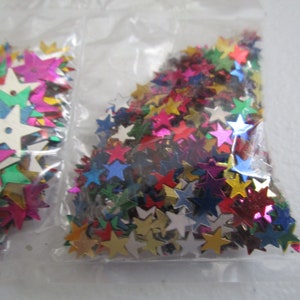 Assorted Star Sequins - 3 Different Sizes - Etsy