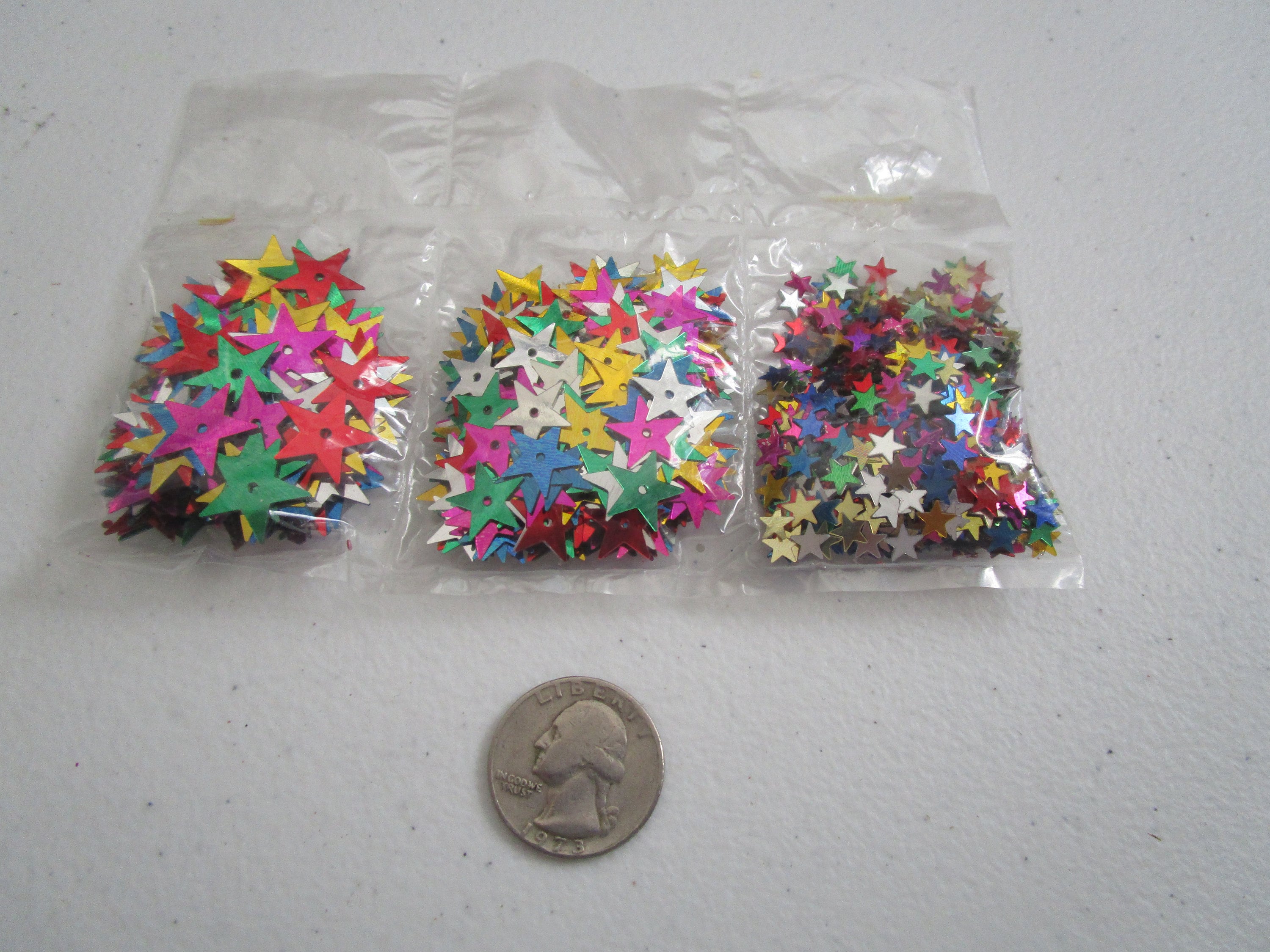Assorted Star Sequins - 3 Different Sizes - Etsy