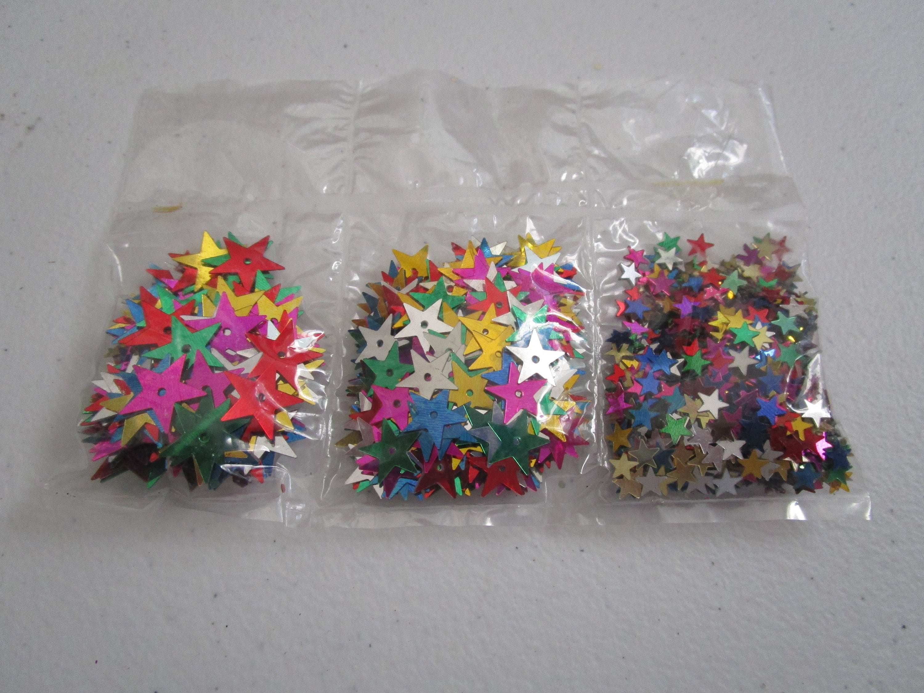 Assorted Star Sequins - 3 Different Sizes - Etsy