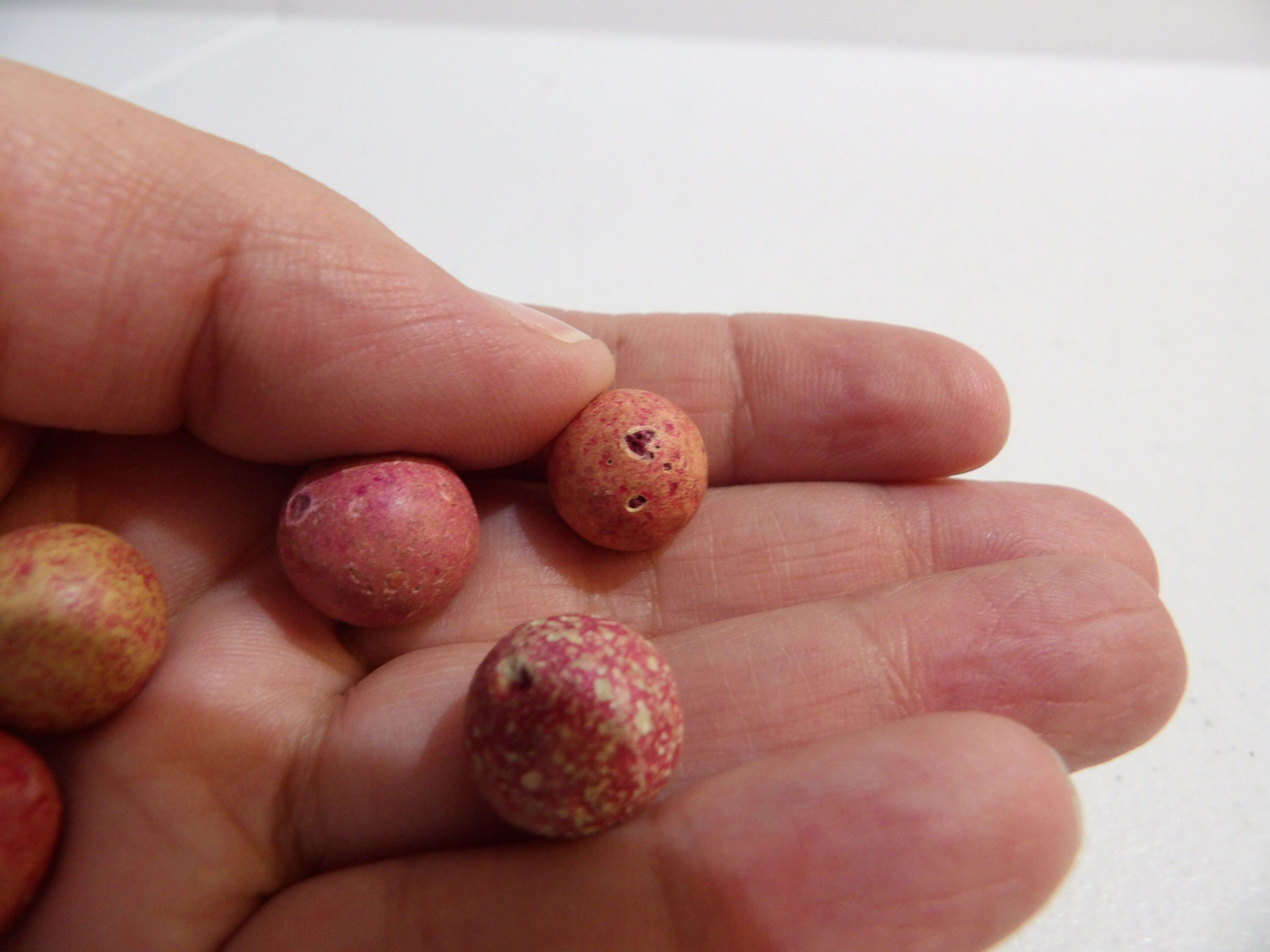 Vintage Clay Marbles Set A Clay Marbles Red Clay Marbles - Etsy