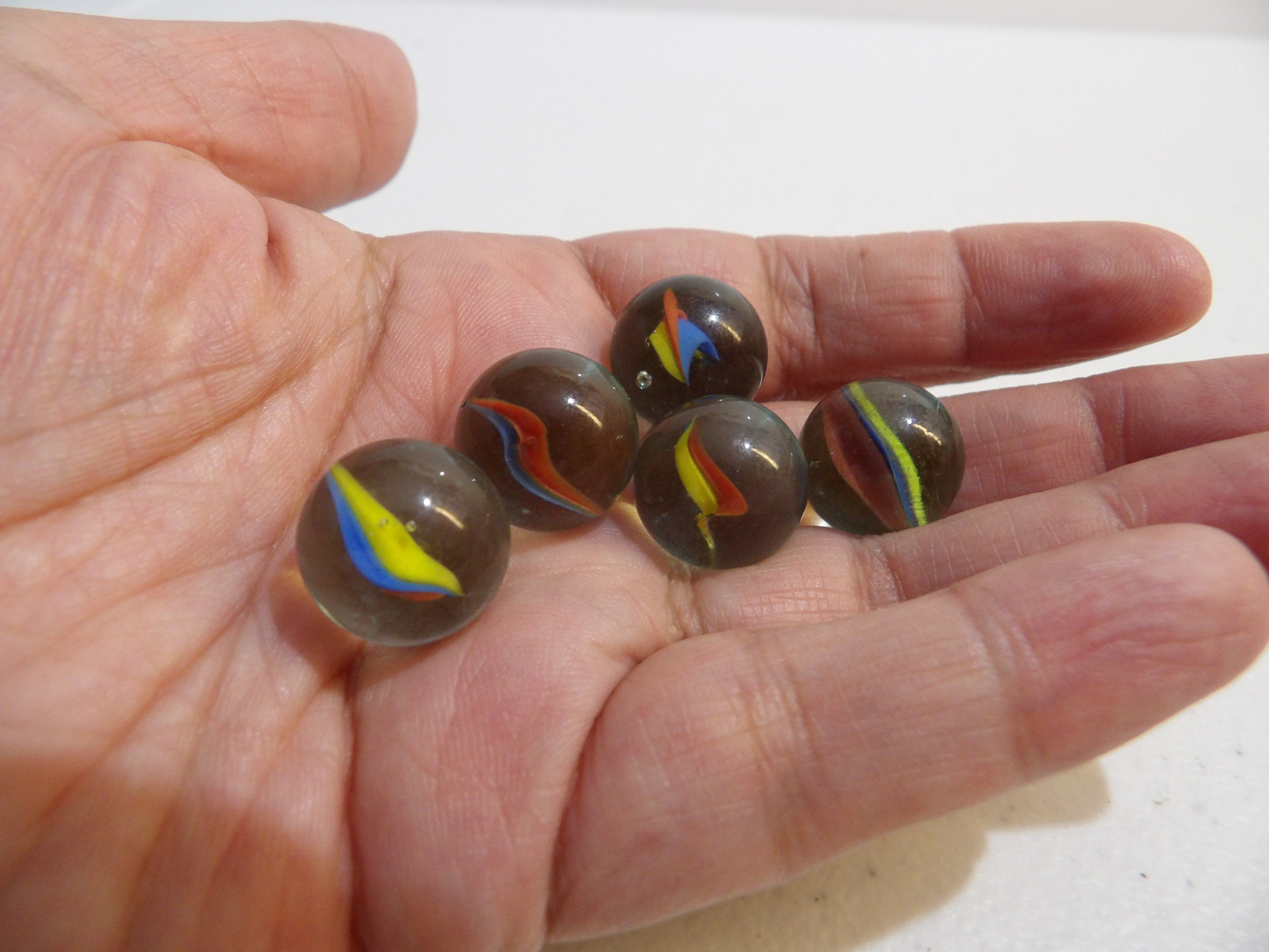 Vintage Glass Marbles - Set E - Glass Marbles - Cats Eye Marbles - Etsy