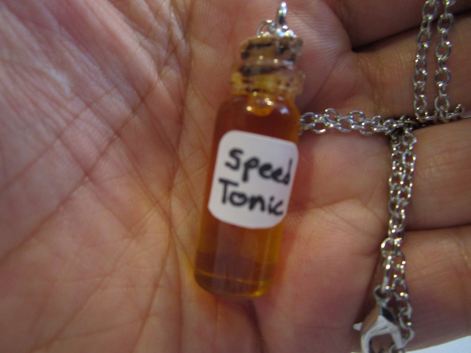 Potion in A Bottle Necklace-speed Tonic - Etsy