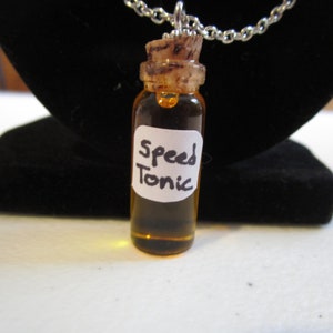 Potion in A Bottle Necklace-speed Tonic - Etsy