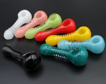 4.5 Heavy Duty Glass Smoking Pipe Spiral Tobacco Bowls for Smoke Bowl ...