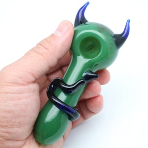 5" Glass Smoking Pipe "demon" Devil Tobacco Bowls for Smoke Bowl Pocket ...