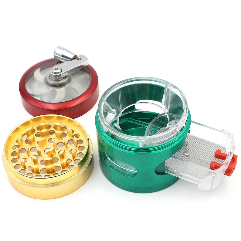 2.5" 64mm Zinc Alloy Grinder Heavy Duty Large Crusher Grinders Catcher ...