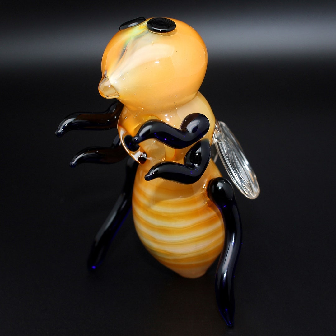 4 Luxury Honeybee Glass Smoke Bowl Bee Smoking Pipes - Etsy