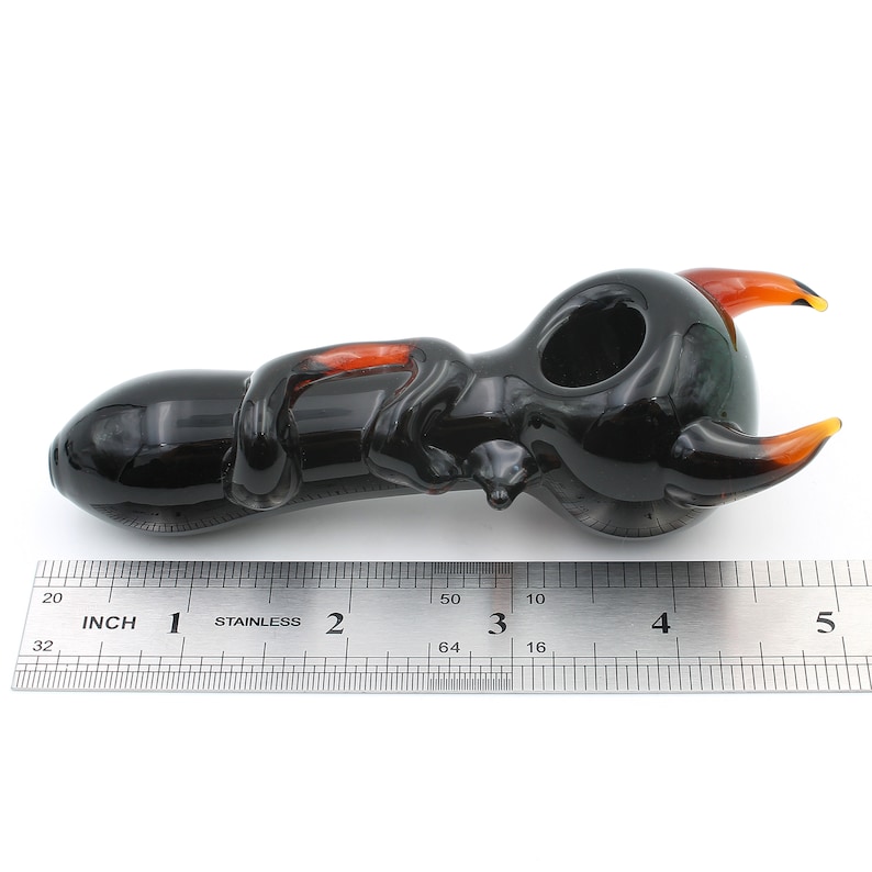 5" Glass Smoking Pipe "demon" Devil Tobacco Bowls for Smoke Bowl Pocket ...