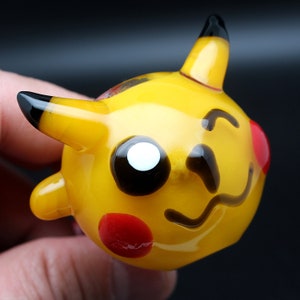 5 Pikachu Pokemon Glass Smoking Bowls Smoke Pipes Tobacco Bowl Handmade ...