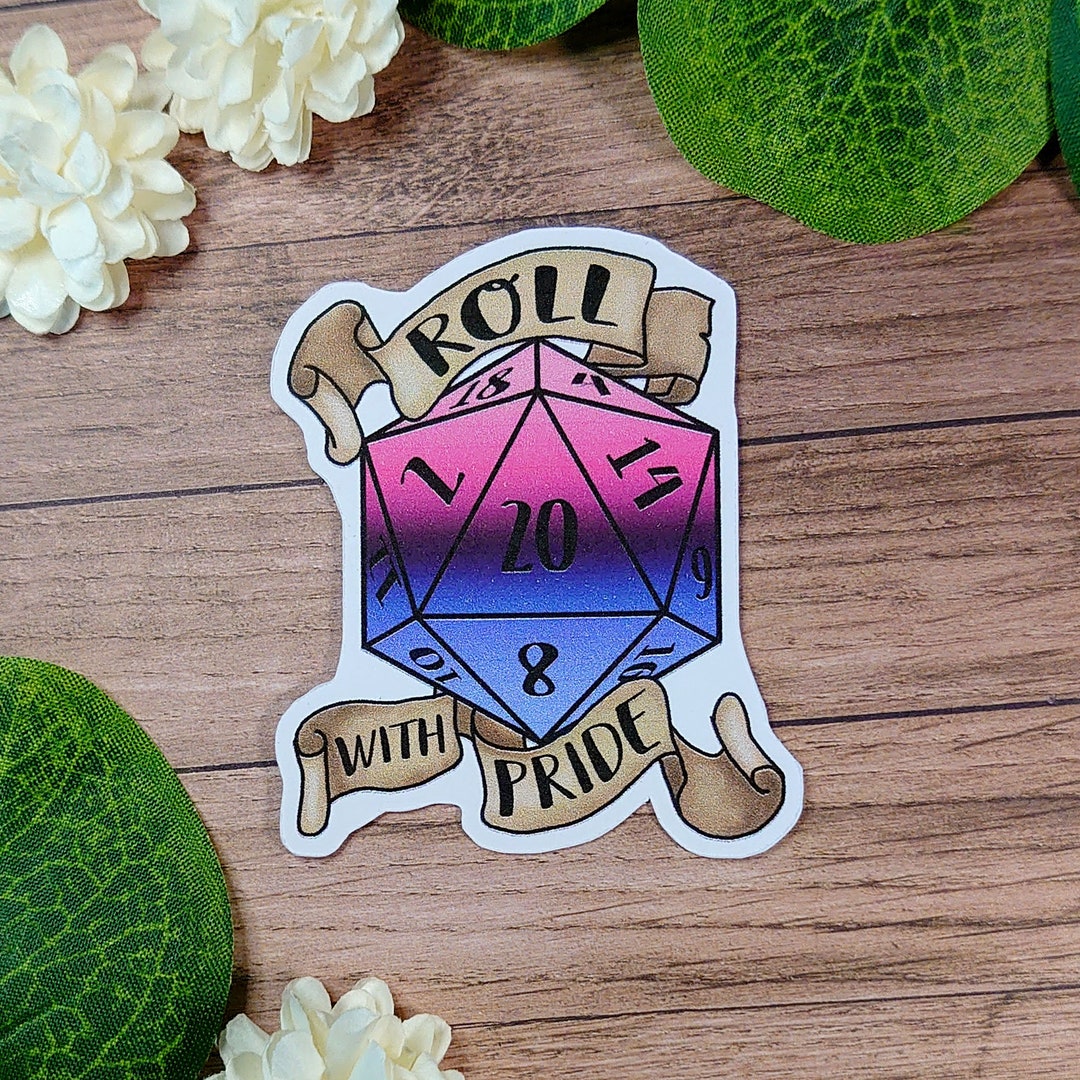 Omnisexual/omni D20 Pride Sticker Decoration, Roleplaying, Scrapbooking ...