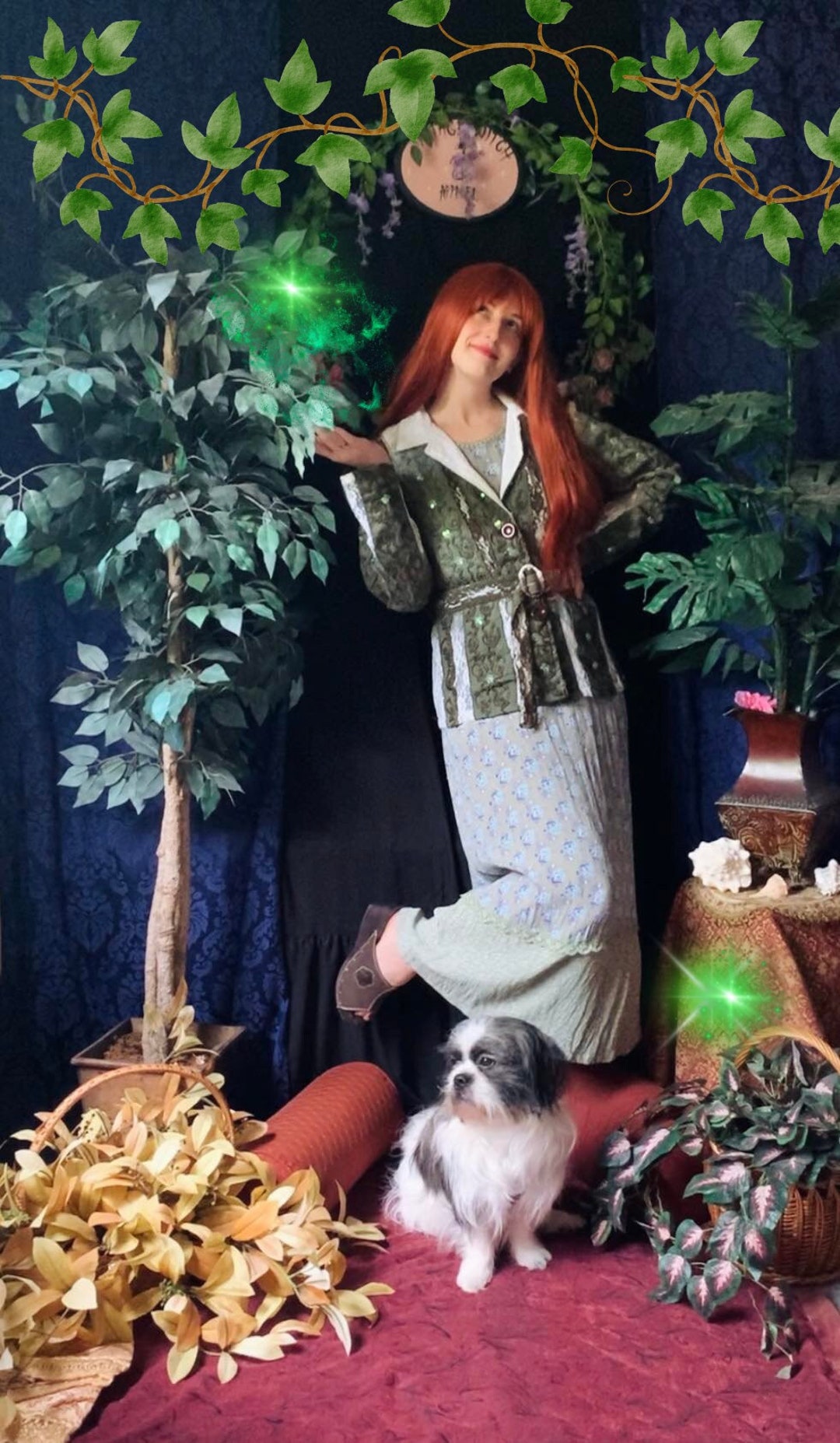 Vintage 2000s Parsley & Sage Green Lace Fairy Jacket, Whimsigoth Wizard ...