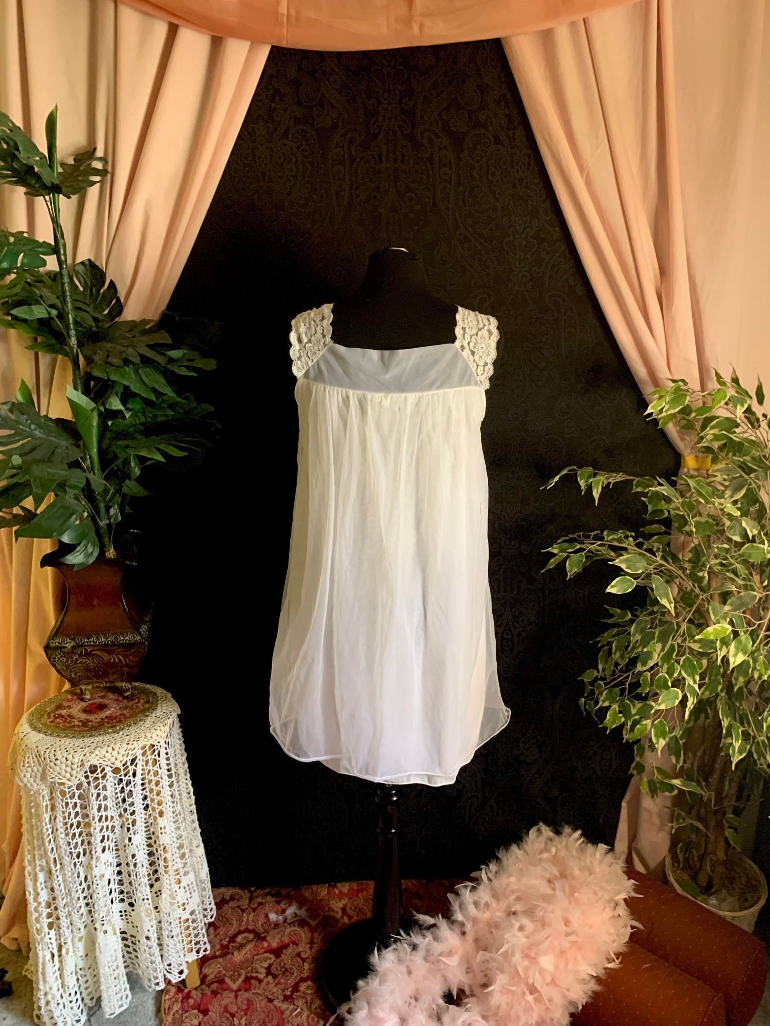 Vintage 1960s Patricia Maternity Style Babydoll Nighty Hippie ...
