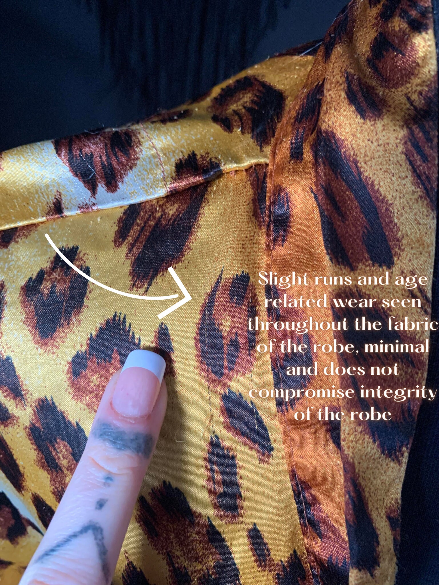 Vintage 1990s Leopard Print Silky Robe, 90s, Flowy Leopard Loungewear ...