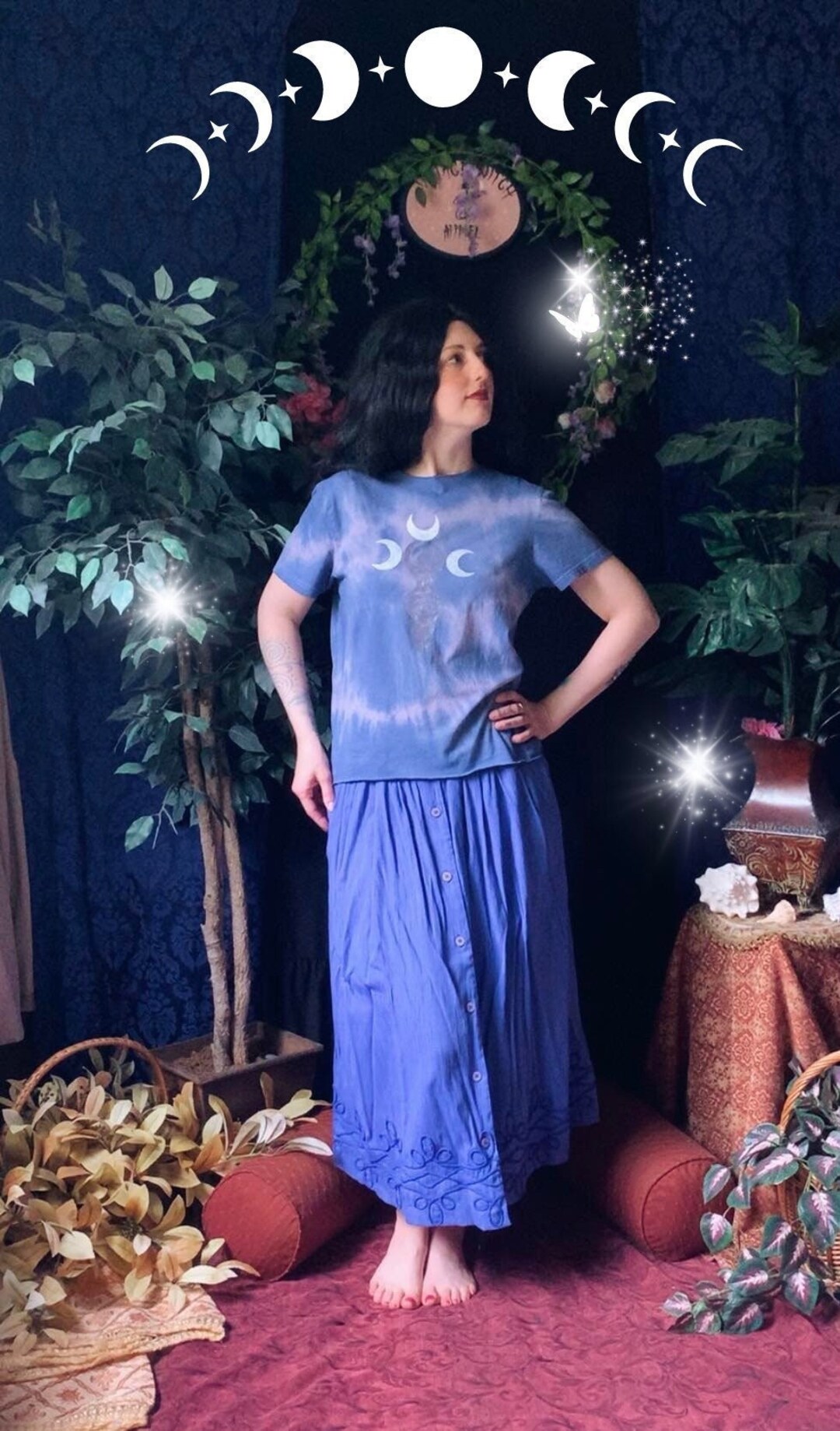 Unique Upcycled OOAK Divine Feminine Goddess Crop Top Matriarch ...