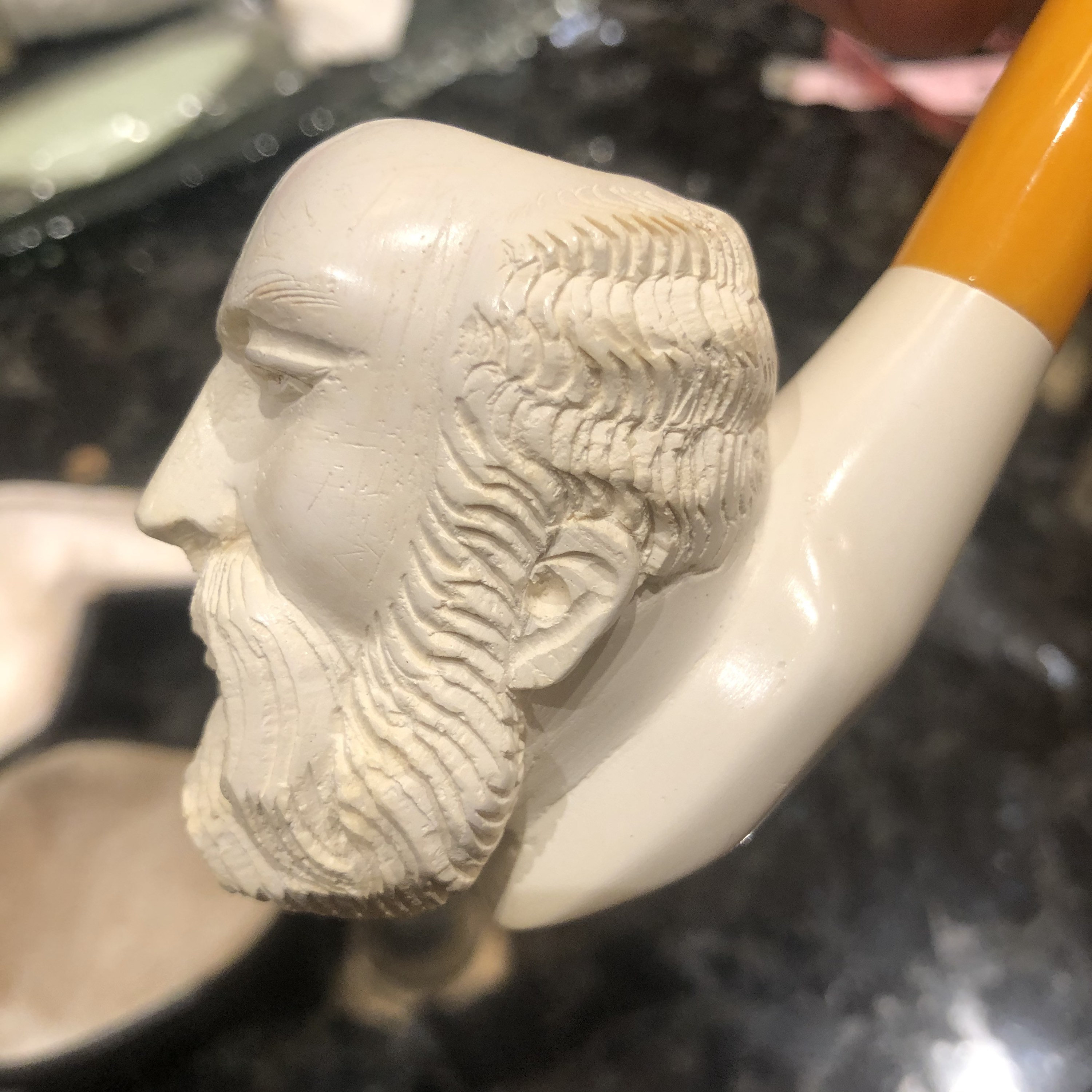 Meerschaum Hand Carved Pipe Vintage - Etsy