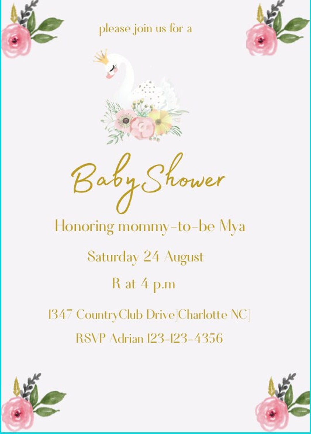 Custom Baby Shower Invitations - Etsy