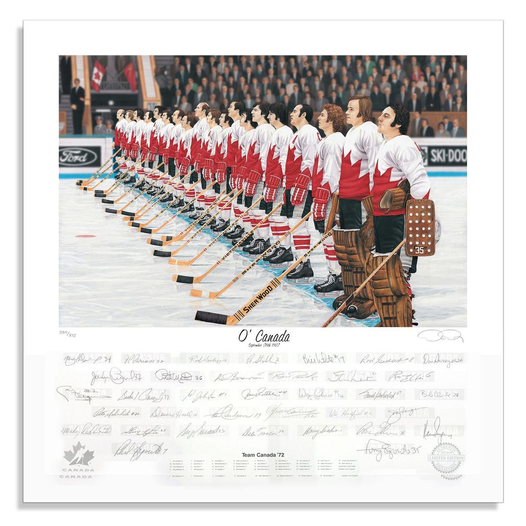 Team Canada 72 Summit Series 1972 Autographed Signed by 35 Paul ...