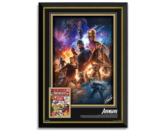 Stan Lee Signed Autographed Marvel Avengers Archival Etched | Etsy