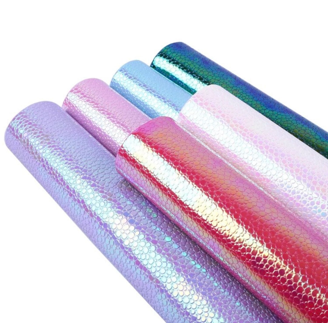 Iridescent Faux Leather, Snake Skin Synthetic Leather, Pearlescent ...