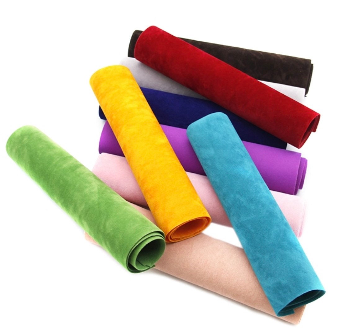 Bundle of 10 Sheets of Double-sided Velvet, Synthetic Leather to for ...