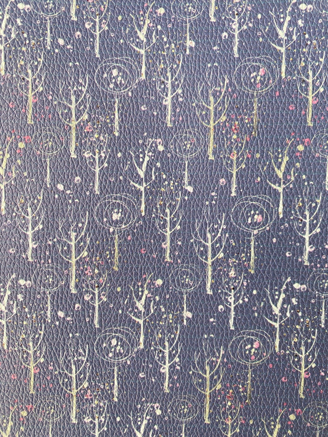 Abstract Tree Faux Leather Sheet, Synthetic Leather for Crafts ...