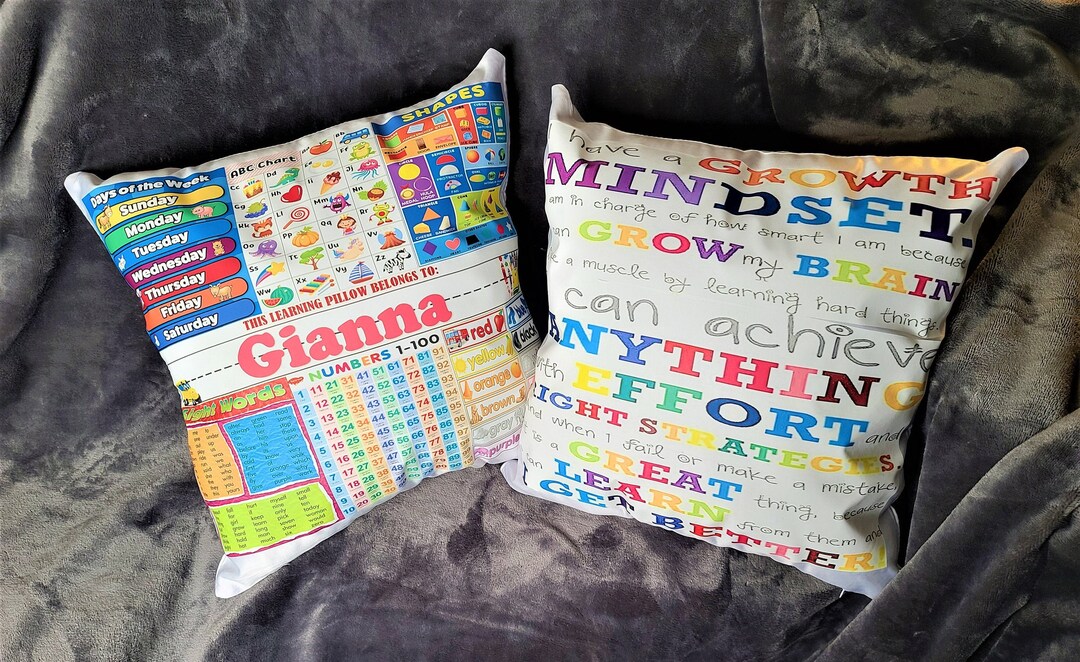 Learning Pillow/kids Pillow/personalized Pillow - Etsy