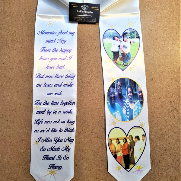 Memorial Custom Stole - Etsy