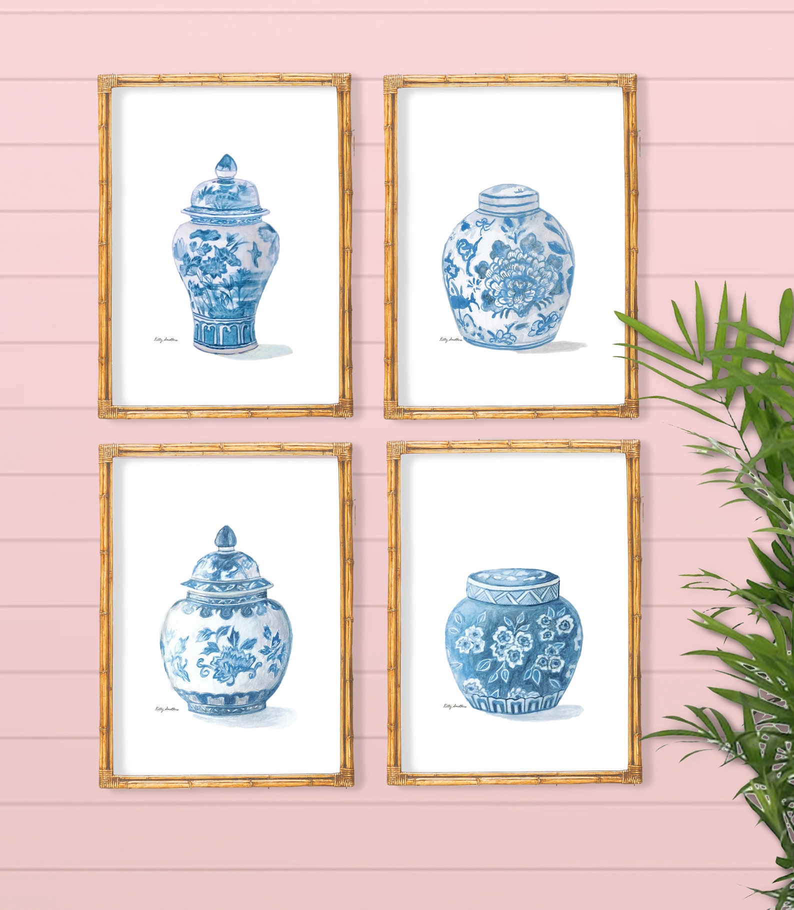 Watercolor Ginger Jar No. 2 Art Print Grandmillenial Decor Draft - Etsy