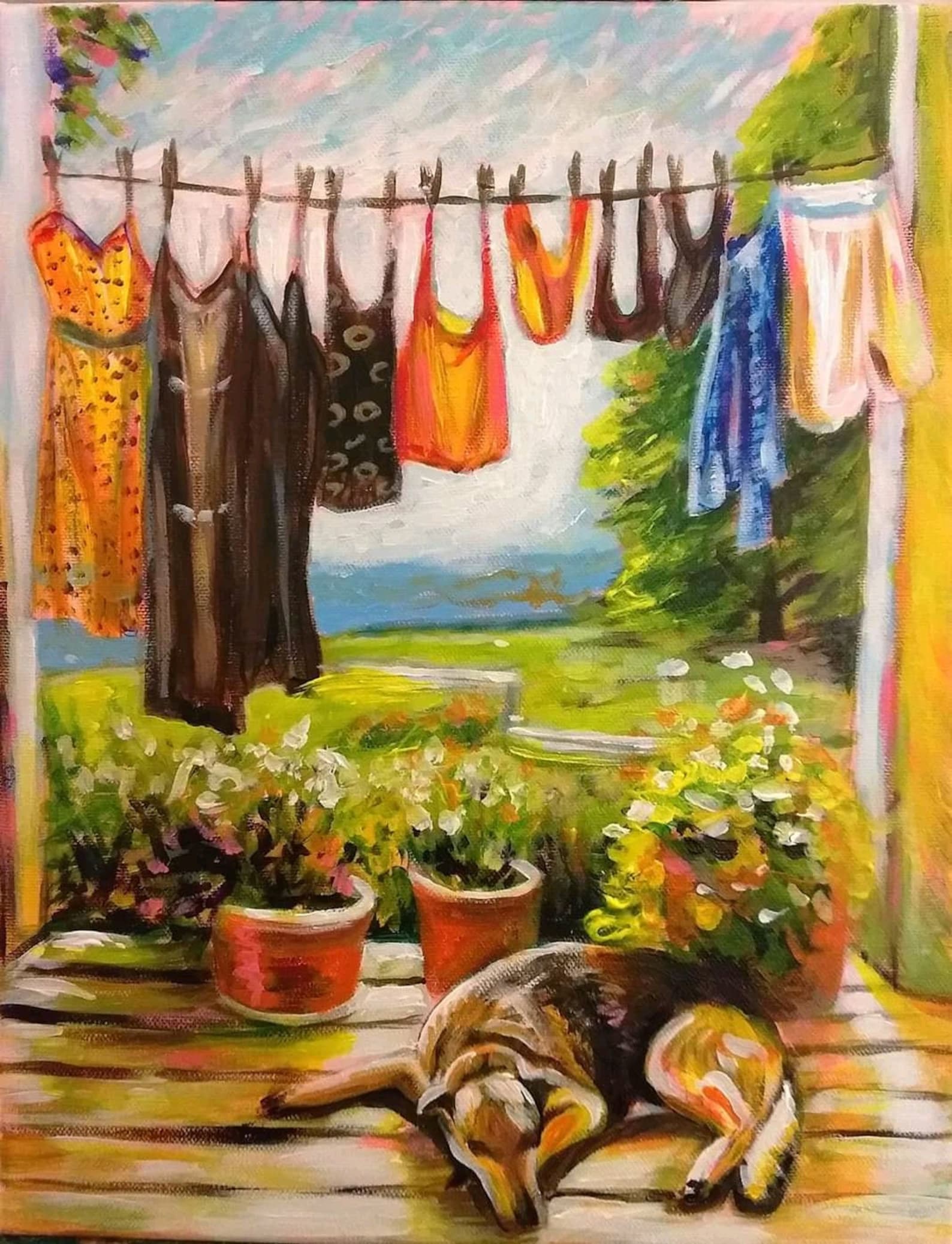 Original Acrylic Painting of alabama Summer on - Etsy